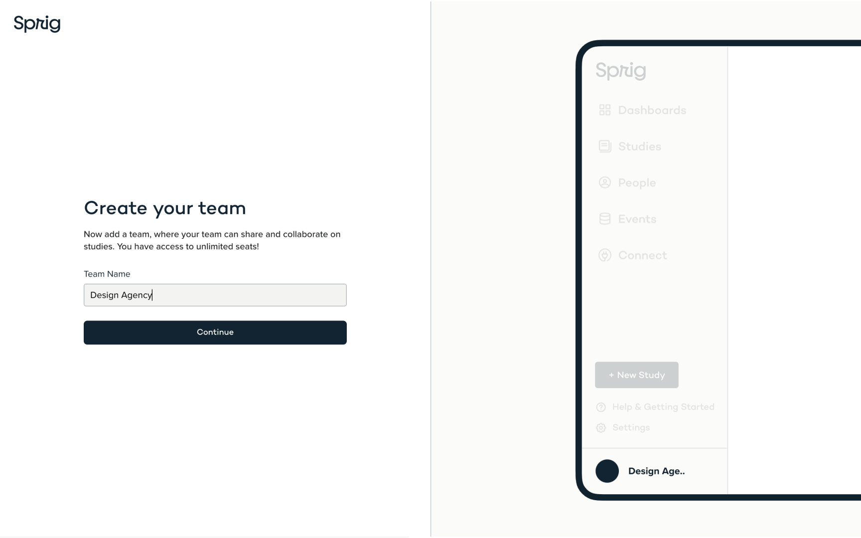 Sprig | UI, UX Design | SaaS | Application Design | saas ui